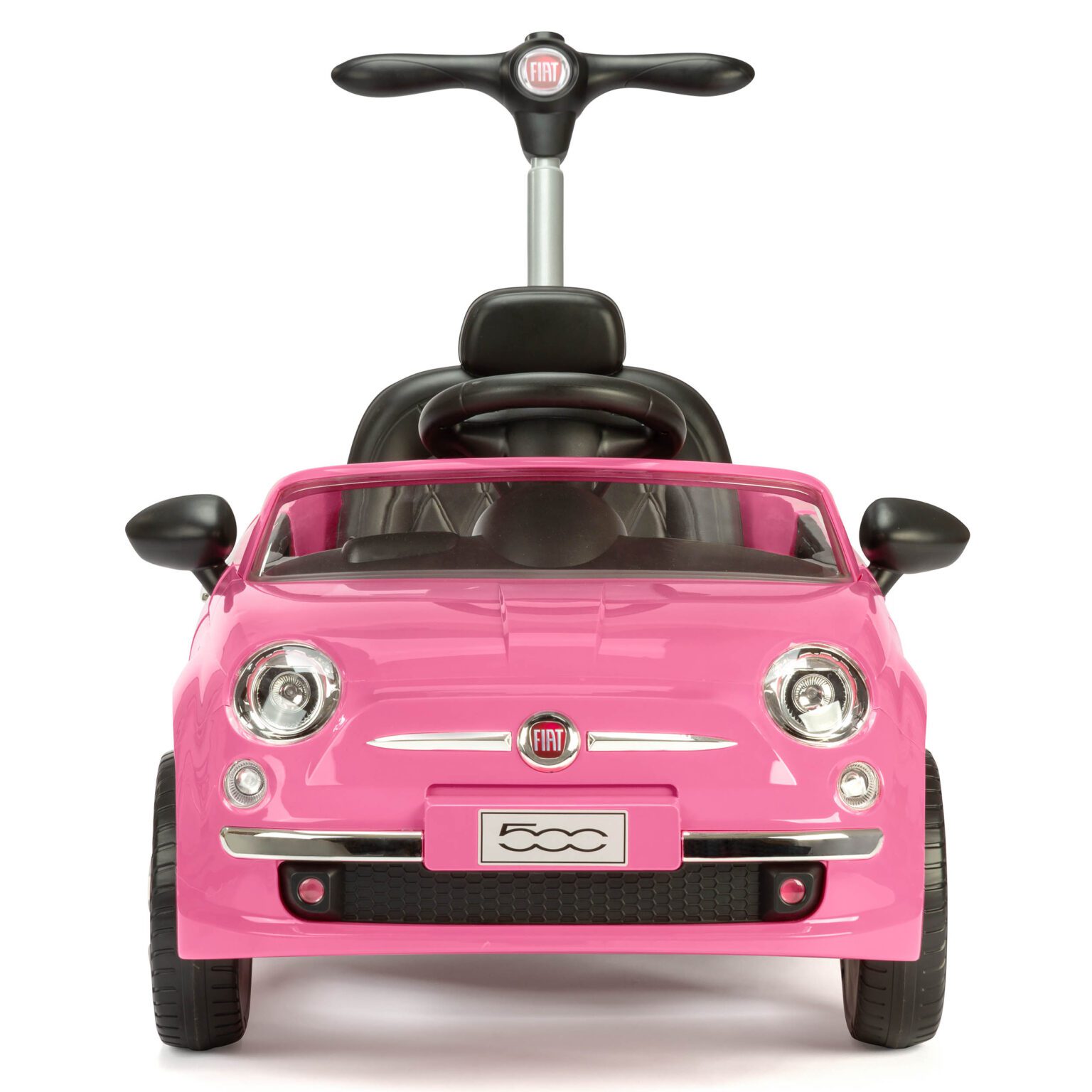 Fiat 500 Pink Push/Ride on Car - Bilco Direct