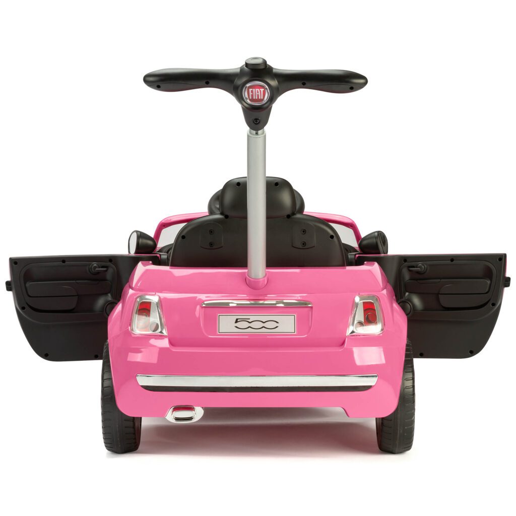 Fiat 500 Pink Push/Ride on Car - Bilco Direct