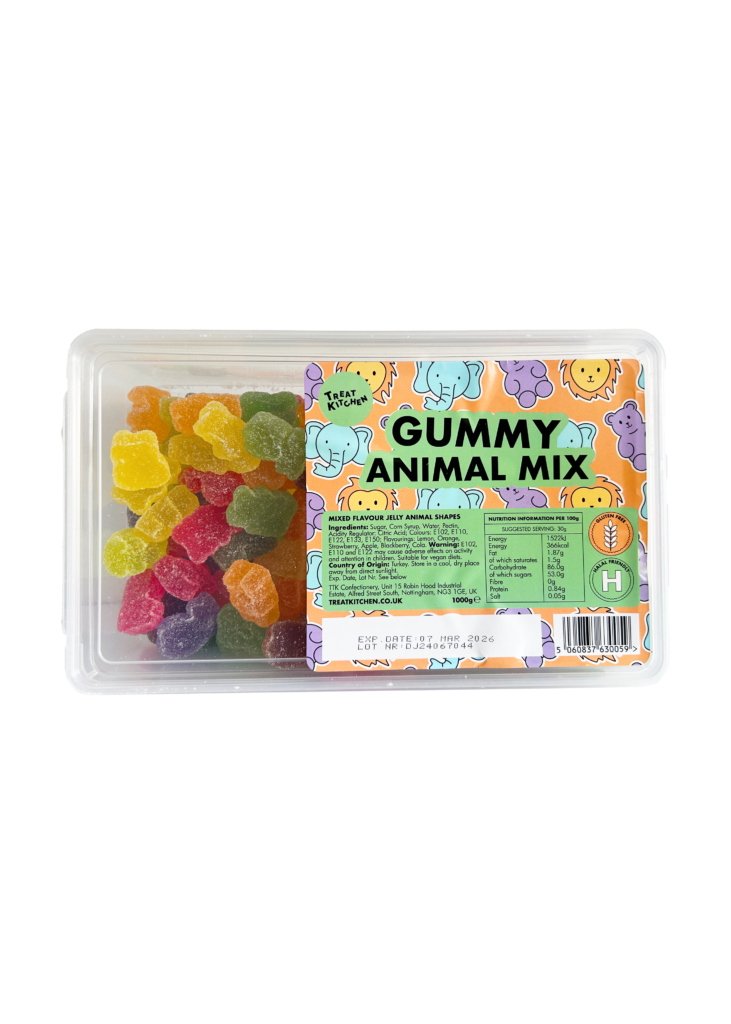 Gummy Animal Mix 1kg Tub - Bilco Direct